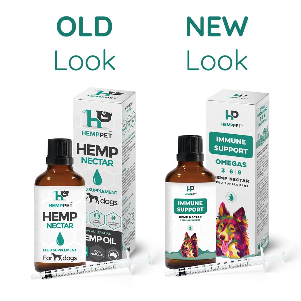 Immune Support - pure Australian Hemp Nectar for Dogs - Health boost ...